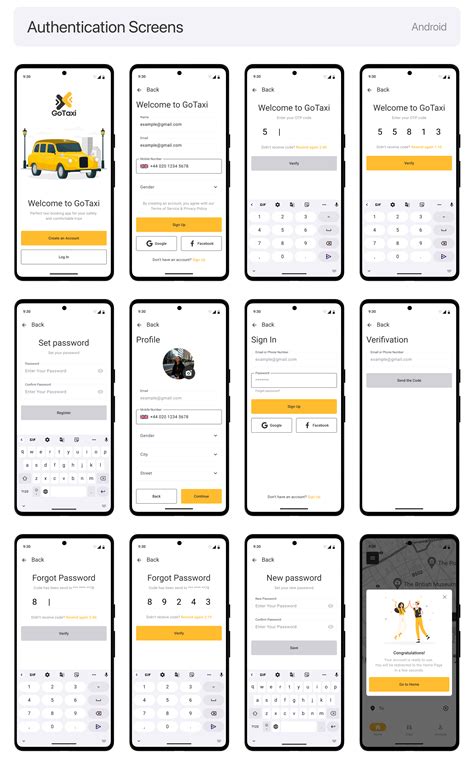 Taxi Booking App UI UX Design Behance