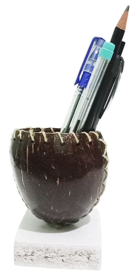 Handmade Coconut Shell Pen Sta Handmade T Sale 91 8867499206