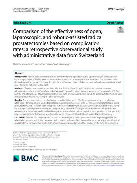 Pdf Comparison Of The Effectiveness Of Open Laparoscopic And