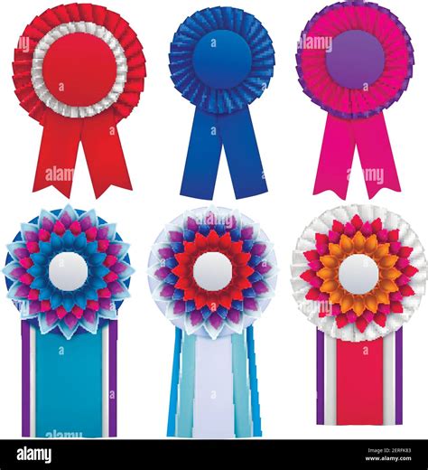 Purple Rosette Ribbons
