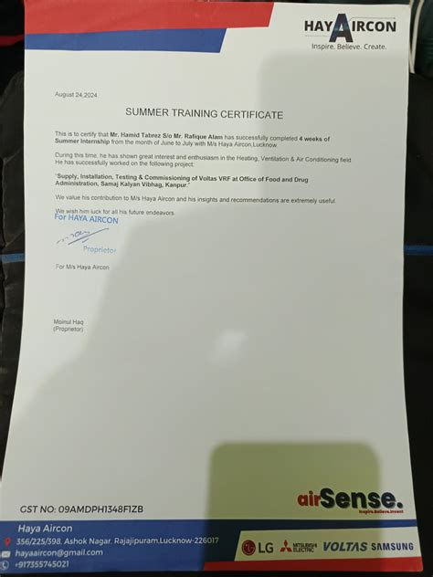 Hamid Tabrez On Linkedin 4 Week Internship