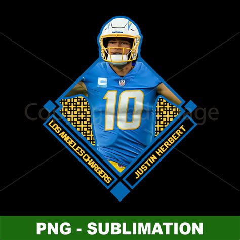 Justin Herbert Los Angeles Chargers Png Digital Download H Inspire