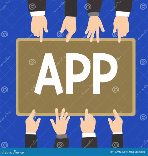 Word Writing Text App Business Concept For Computer Program Download Software By A User To A