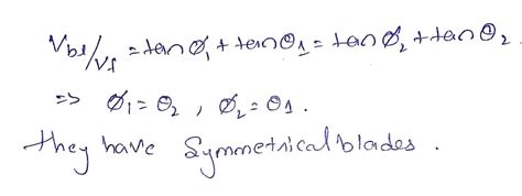 Show That The Degree Of Reaction Of 50 And The Axial Air Compressor Has Symmetrical Blades