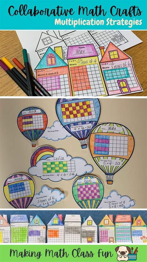 Multiplication Strategies First Second Grade Craft Arrays Making Groups