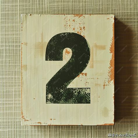 Premium Photo Numerical Number Two In Creative Digital Art Style