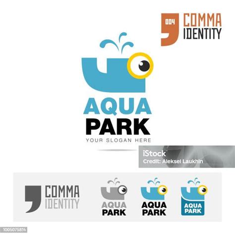 아쿠아 워터 파크 회사 이름 아이콘 컨셉 디자인 서식 파일 개념에 대한 스톡 벡터 아트 및 기타 이미지 개념 고래 공원 Istock