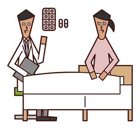 治験を受ける人（女性）のイラスト フリーイラスト素材集 Kukukeke