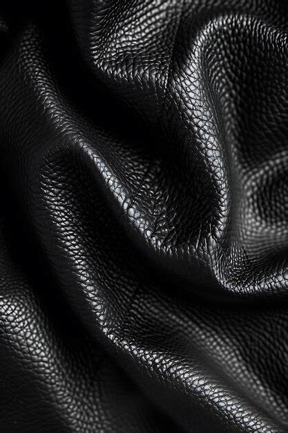 A Black Textured Surface With A Pattern Of Curved Lines Premium Ai Generated Image