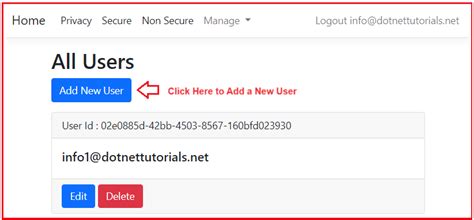 How To Display All Users From ASP NET Core Identity Database Dot Net Tutorials