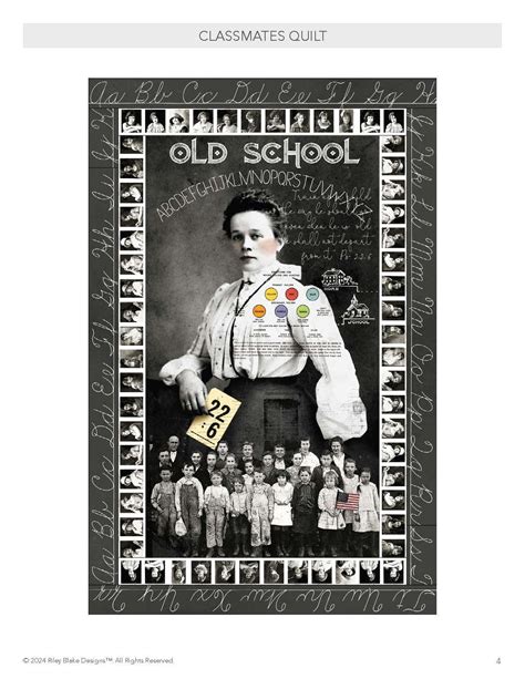 Old School Classmates Quilt Kit 34x50
