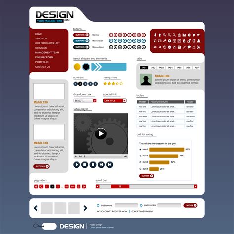 web design element template 341585 vector art at vecteezy
