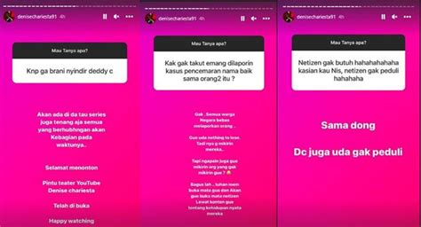 Senasib Densu, Deddy Corbuzier Terancam Dikontenin Denise Chariesta