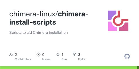 Github Chimera Linux Chimera Install Scripts Scripts To Aid Chimera Installation