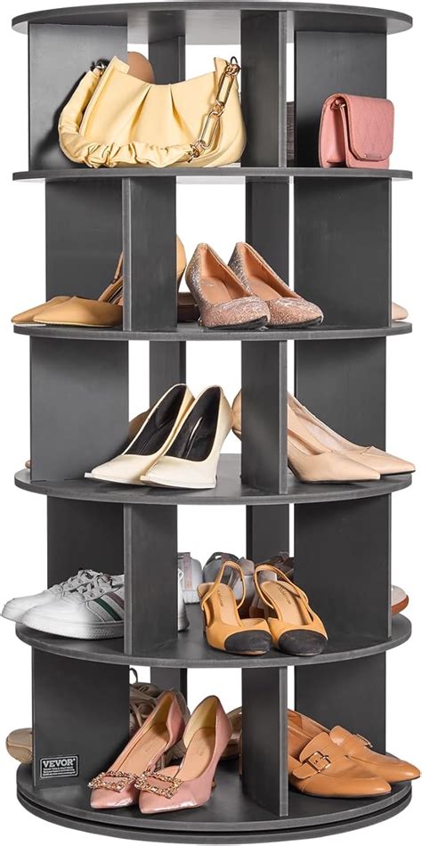 Vevor 5 Tiers Rotating Shoe Rack Tower 360°spinning Shoe