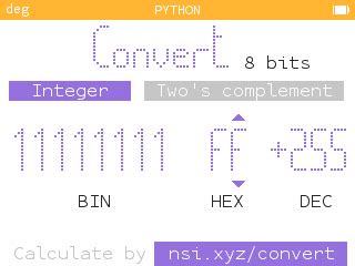 Convert En Python NumWorks Nsi Xyz