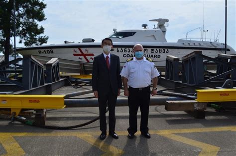 იაპონიის ელჩი სასაზღვრო პოლიციის სანაპირო დაცვის ფოთის ბაზას ეწვია Kvira Ge