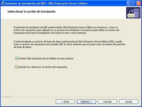 Instalar IBM DB2 Universal Database En Windows Proyecto A