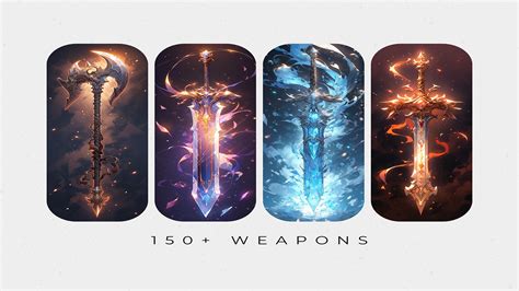 Cinematic Tcg Weapons Cards Collection Unreal Engine Asset