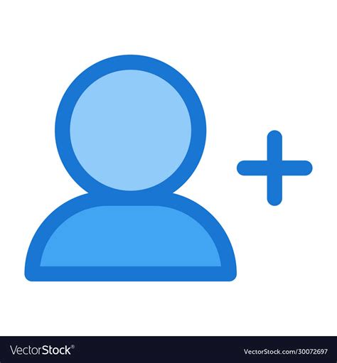 Add New User Account Or Friend Icon Royalty Free Vector