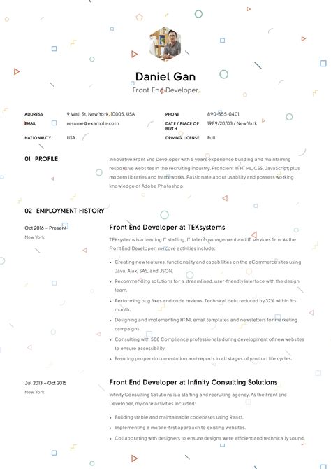 17 Front End Developer Resume Examples Guide Artofit
