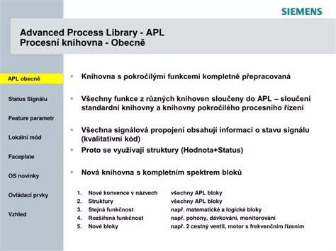 Ppt Advanced Process Library Apl Procesn Knihovna Obecn Powerpoint Presentation Id