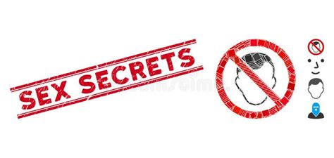 No Face Mosaic And Scratched Sex Secrets Watermark With Lines Stock Vector Illustration Of