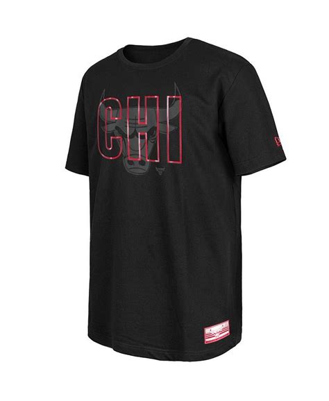 New Era Mens Black Chicago Bulls 2023 24 City Edition Elite Pack T