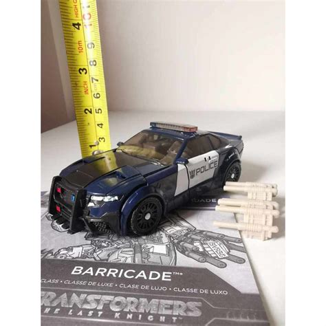 Transformers Tlk Premier Edition Barricade Deluxe Class Shopee
