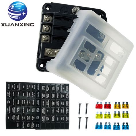 Busbar Rv Yacht 6 Way M6 Current 250a Busbar Block With Cover 12v 36v Boats