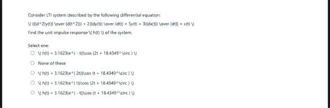 Solved Find The Unit Step Response Of The System Modeled By Chegg