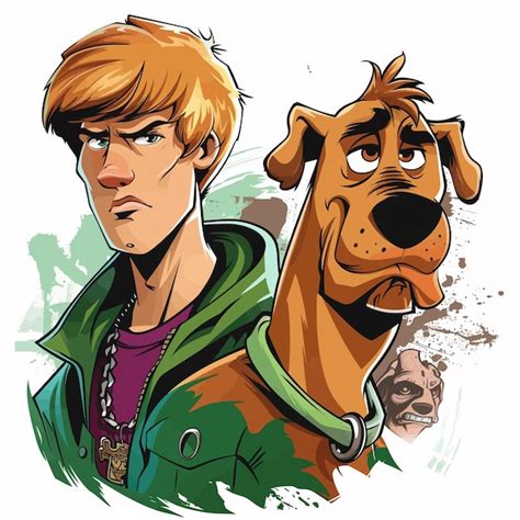 Premium Vector Scoobydooillustrationforprintreadydesign