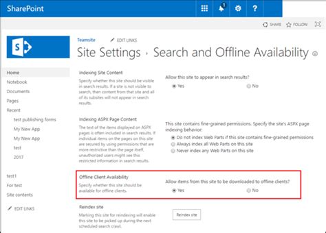 Turn Onoff Sync For Sharepoint Document Library