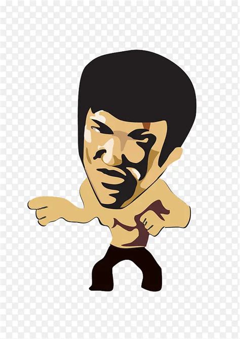 李小龙大头卡通造型png图片素材下载图片编号ypowezmq 免抠素材网