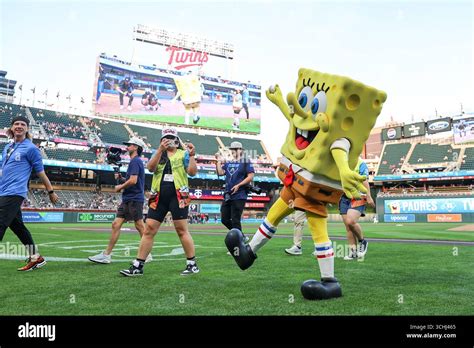 August 29th 2025 Spongebob Squarepants Throws The Ceremonial First