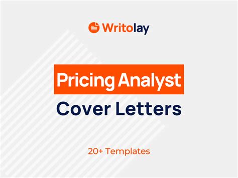Pricing Analyst Cover Letter Example 4 Templates Writolay