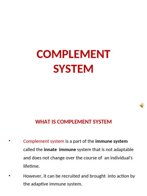 Complement System 1 Pdf Complement System Immune System