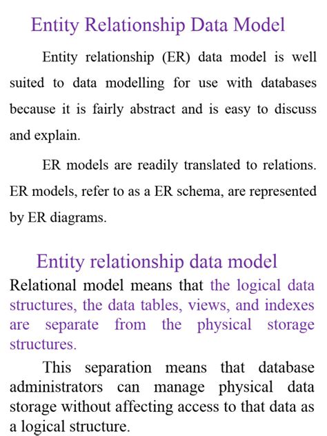 Three Entity Relational Data Model Pdf Data Model Relational Model