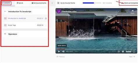 How To Complete A Lesson Academy LMS