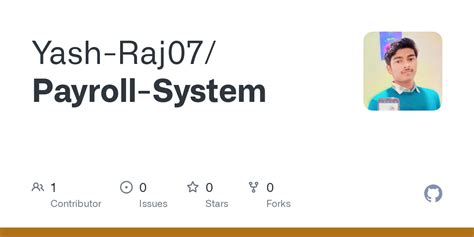 GitHub Yash Raj Payroll System