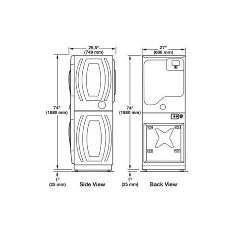 Cabinet Depth Stackable Washer Dryer At Vivian Wells Blog