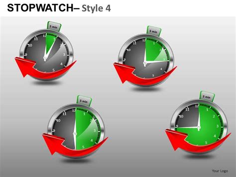stopwatch 4 powerpoint presntation slides db ppt images gallery