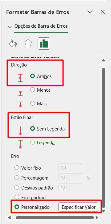 Como Adicionar Barras de Erro no Gráfico do Excel Ninja do Excel