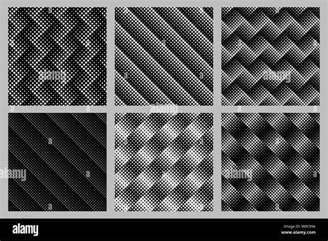 Geometrical Dot Pattern Background Design Set Abstract Vector Illustrations Stock Vector Image