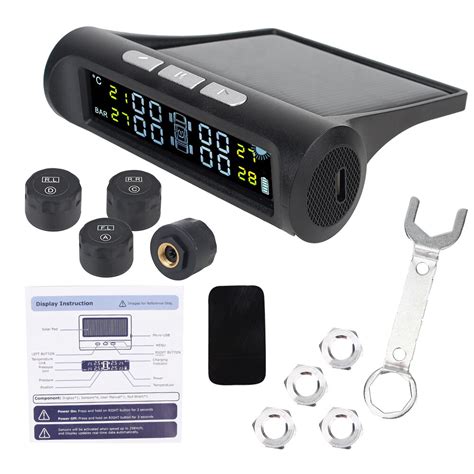 Solar Tpms Sensor Tire Pressure Monitoring System Grandado