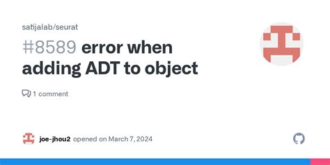 Error When Adding Adt To Object · Issue 8589 · Satijalabseurat · Github