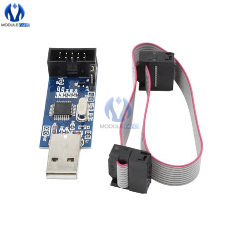 10 Pin แปลงมาตรฐาน 6 พินอะแดปเตอร์ Usbasp Usbisp Avr โปรแกรมเมอร์ Usb