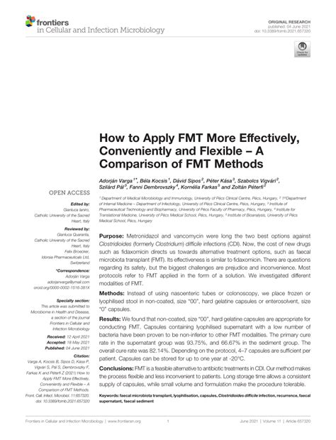 Pdf How To Apply Fmt More Effectively Conveniently And Flexible A Comparison Of Fmt Methods