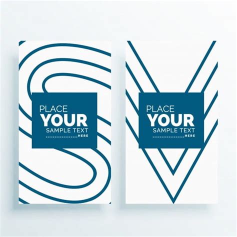 최소 수직 배너 디자인 Eps Uidownload