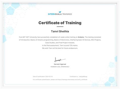 Tanvi Shethia On Linkedin Arduino Internshala Learningjourney